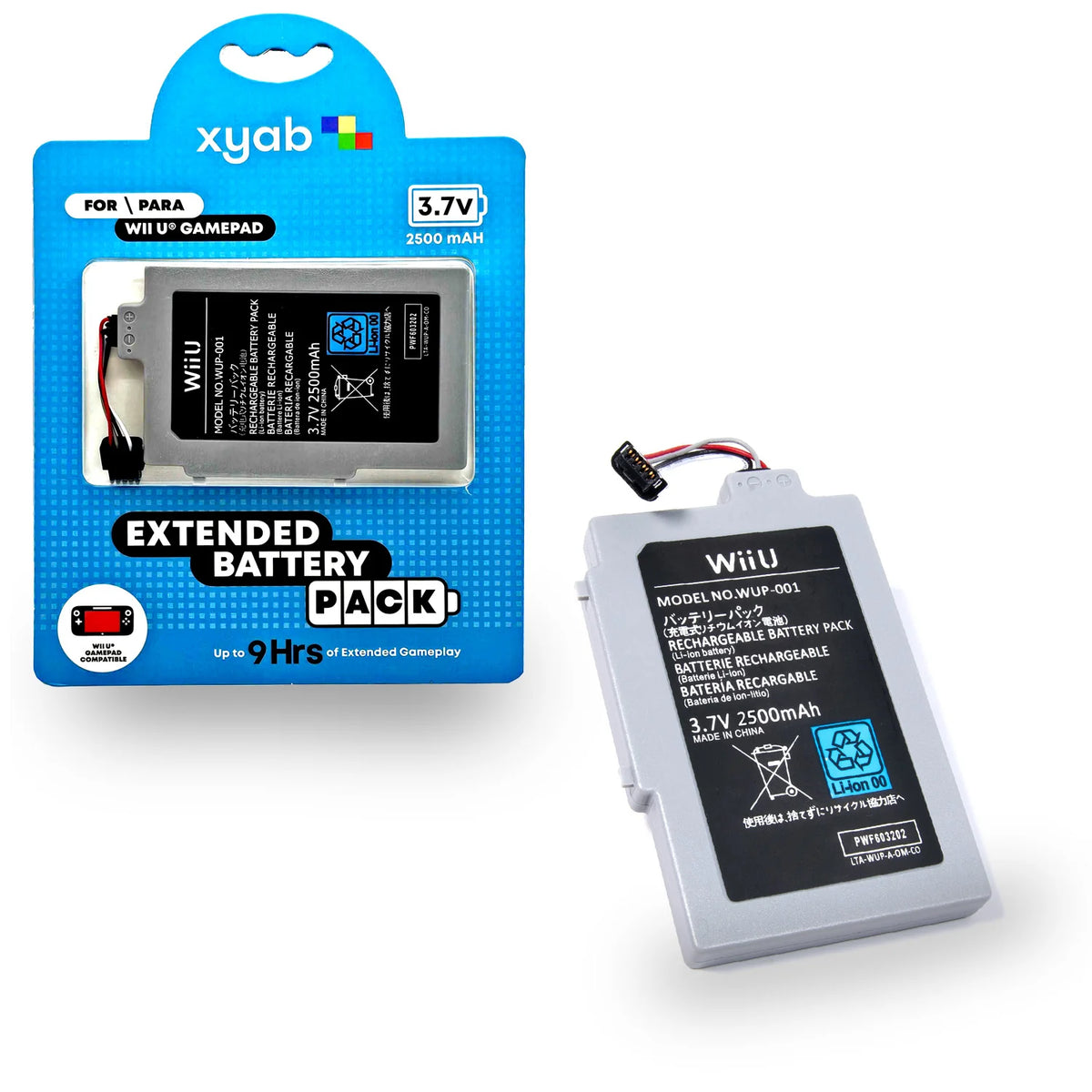 Rechargeable Battery for Wii U GamePad – 2500mAh Upgrade| Retro Game Fan