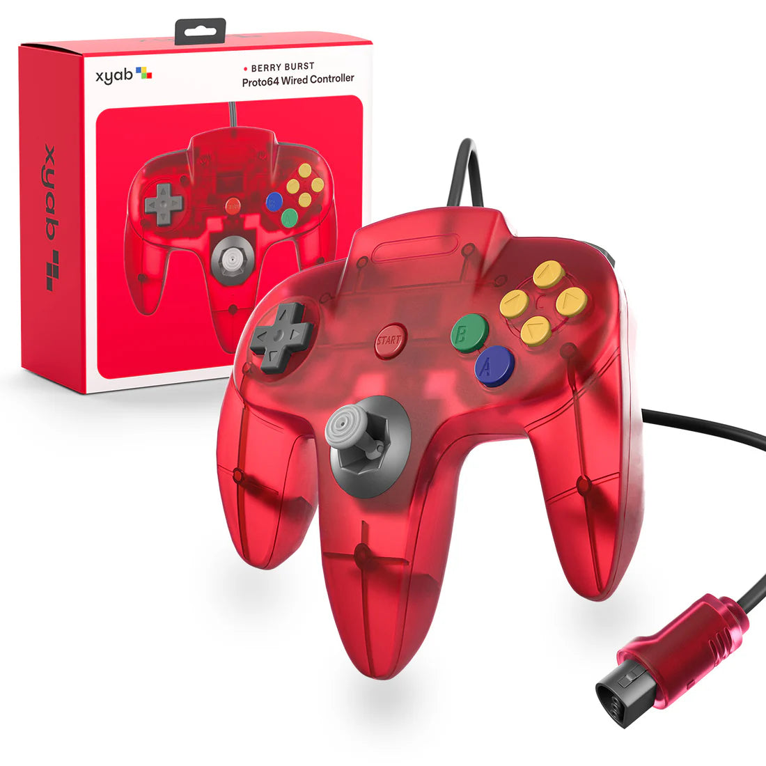 Translucent Red N64 Controller – Wired Nintendo 64 Replacement Pad ...