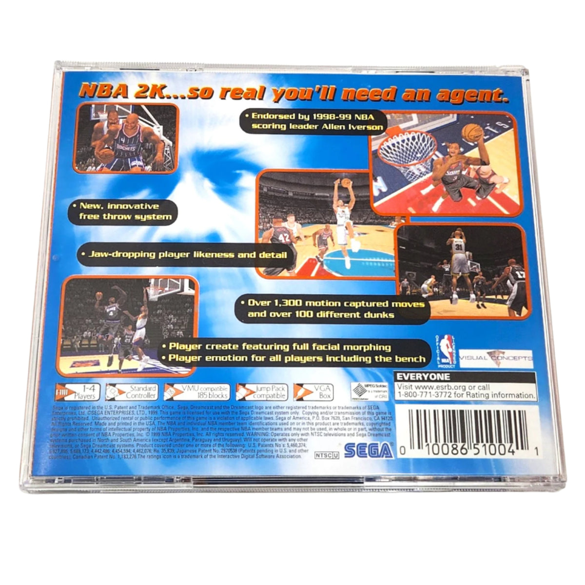 NBA 2K – Very Good CIB | Dreamcast Game by Sega| Retro Game Fan ...
