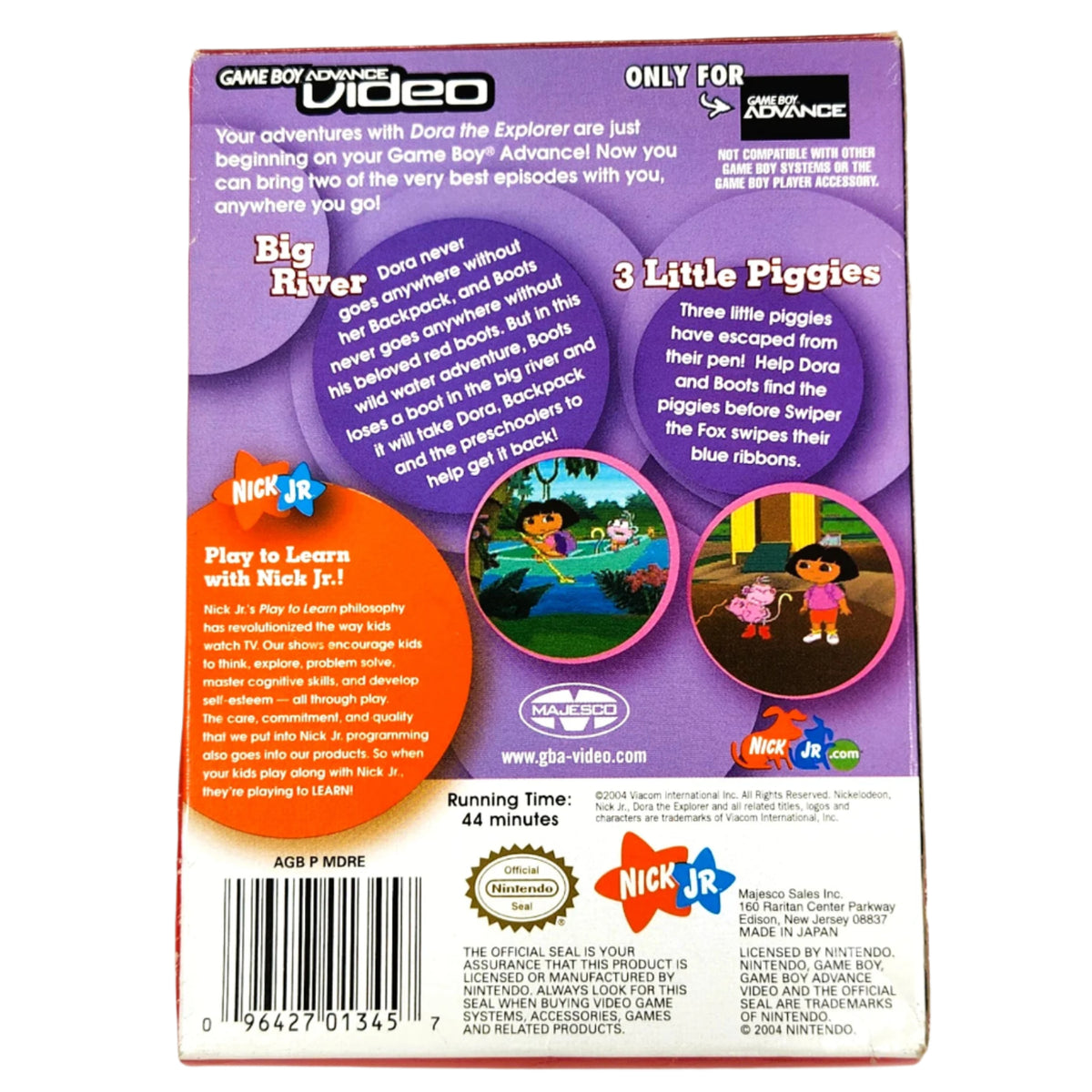 Buy Dora the Explorer Volume 1 on Game Boy Advance | Nice CIB Copy ...