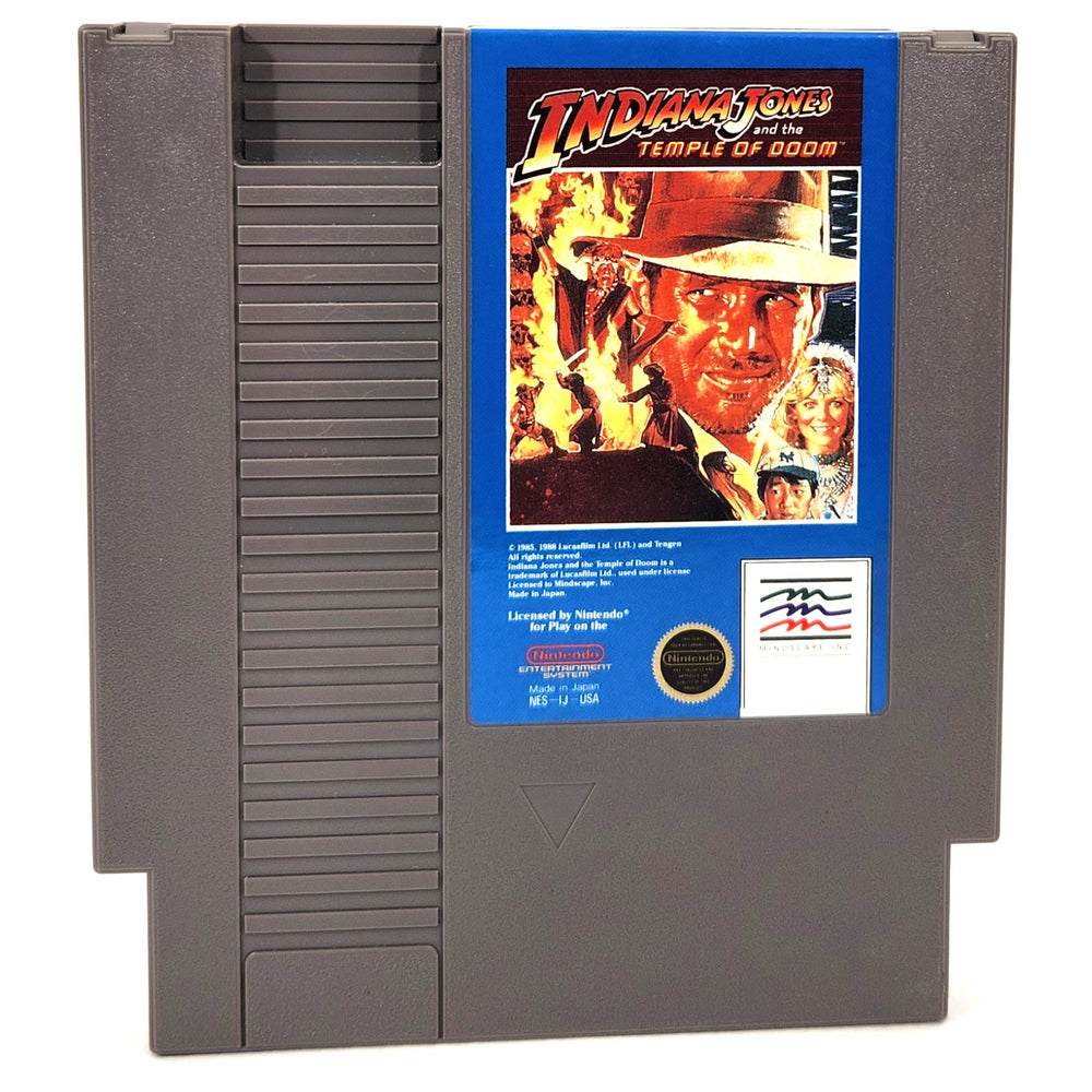 Indiana Jones & the Temple of Doom - Nintendo NES - Very Good - Loose ...
