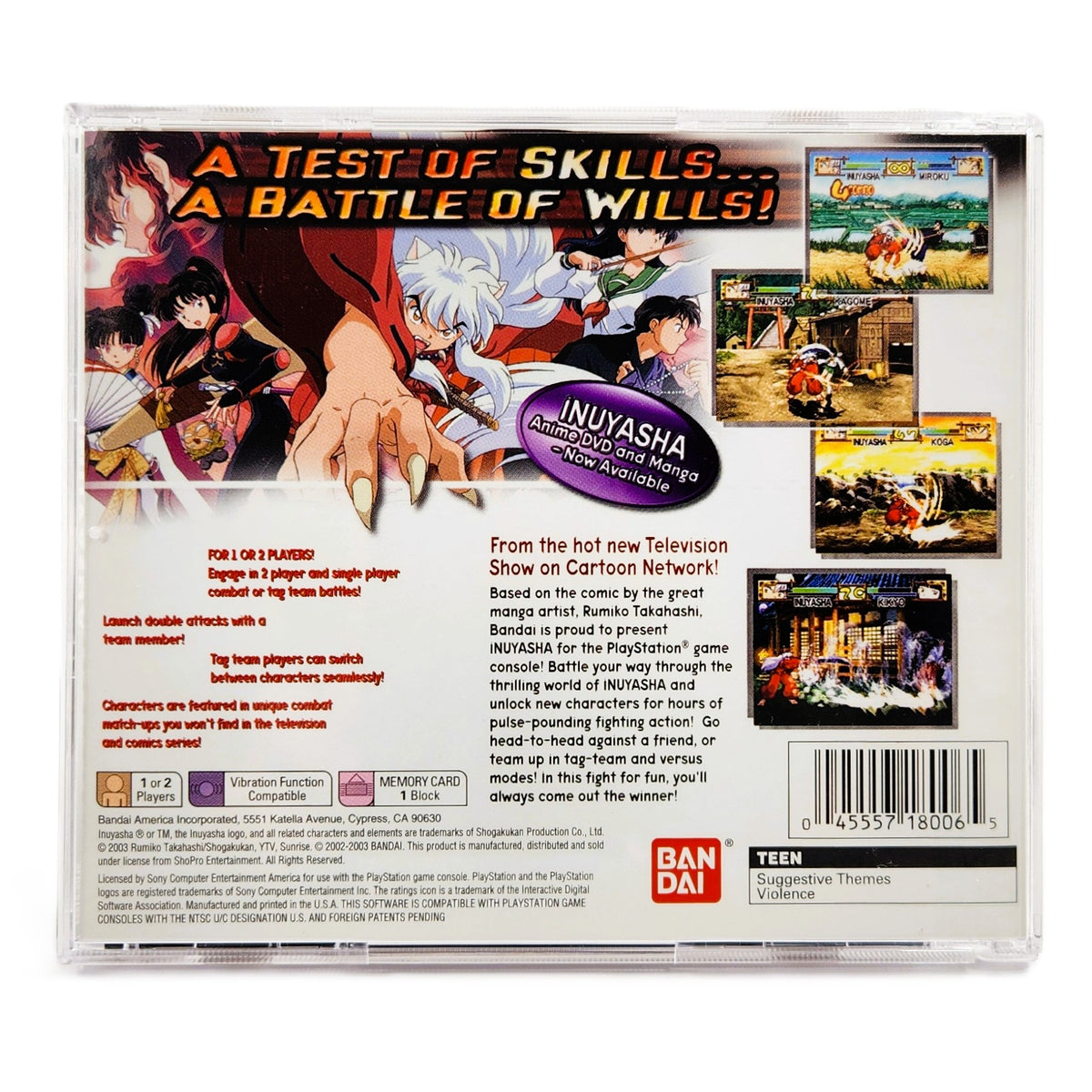 Buy Inuyasha A Feudal Fairy Tale for PS1 | Only Real Photos| Retro Game Fan