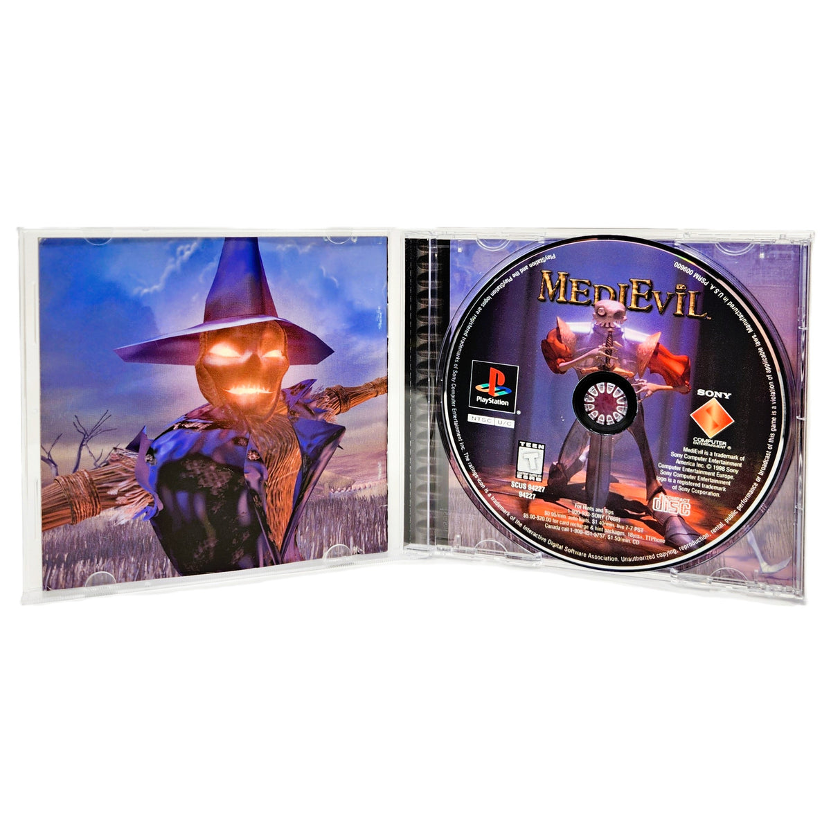 Medievil Black Label for PS1 | Real Photos, Fast Shipping| Retro Game Fan
