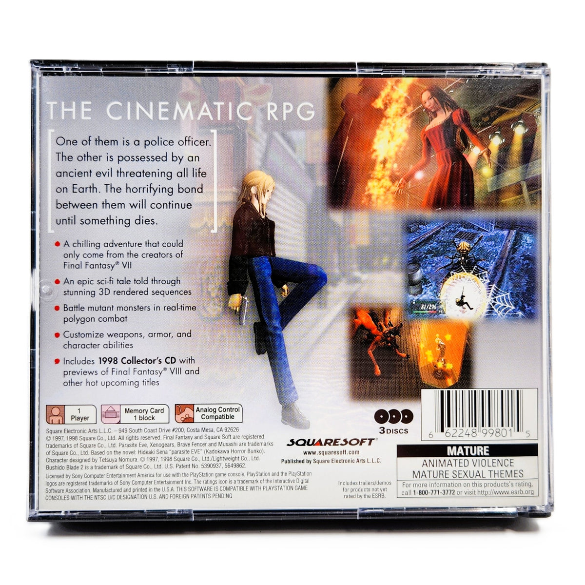 Buy Parasite Eve – Top-Tier PS1 Horror Game CIB + Manual| Retro Game Fan