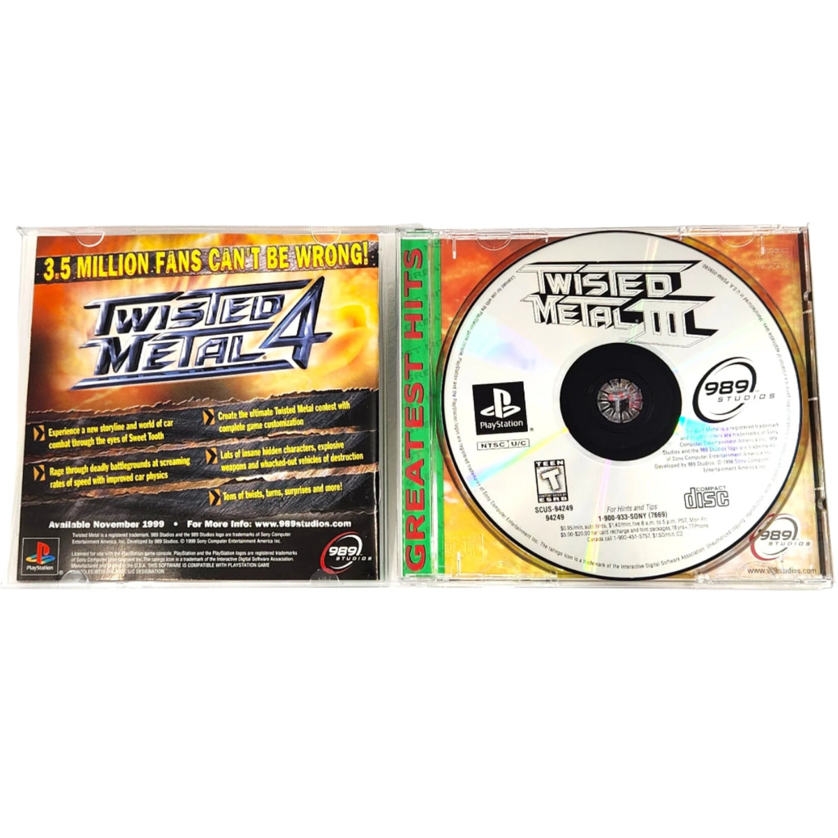 Buy Twisted Metal 3 [Greatest Hits] PS1 | Play It Again Classic| Retro ...