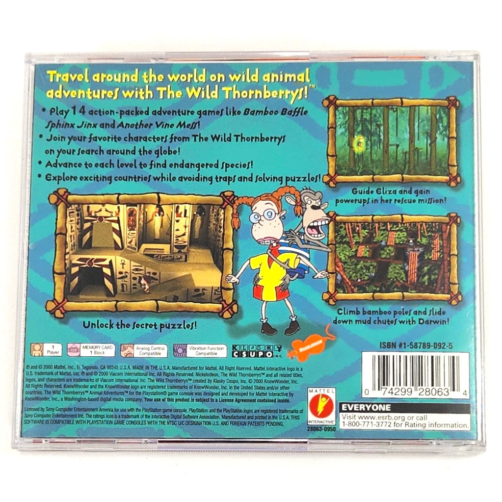 Buy Wild Thornberrys: Animal Adventures PS1 | Top Rated Seller| Retro ...