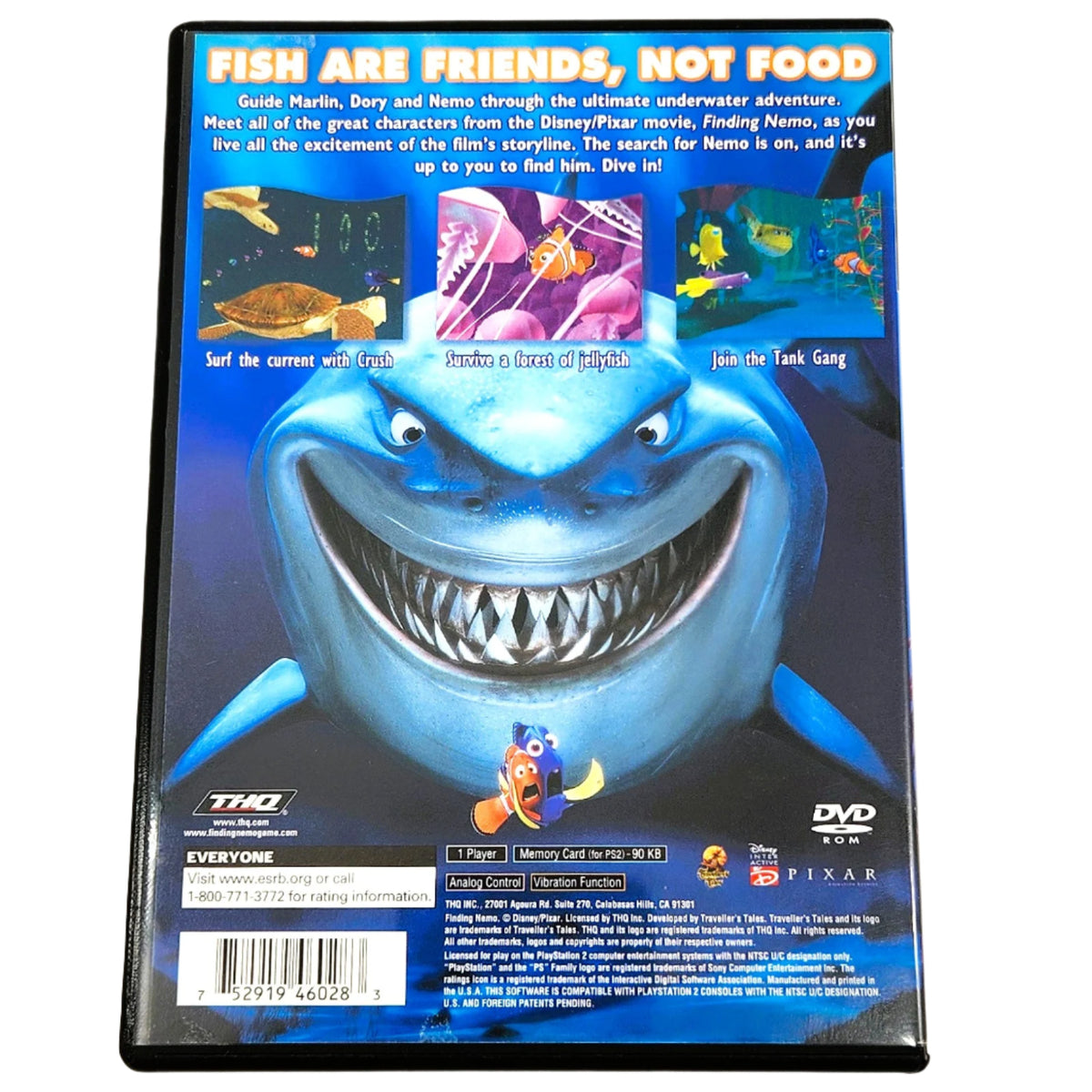 Buy Finding Nemo PS2 Game | Scratch-Free Disc, Real Photos, THQ Pixar ...