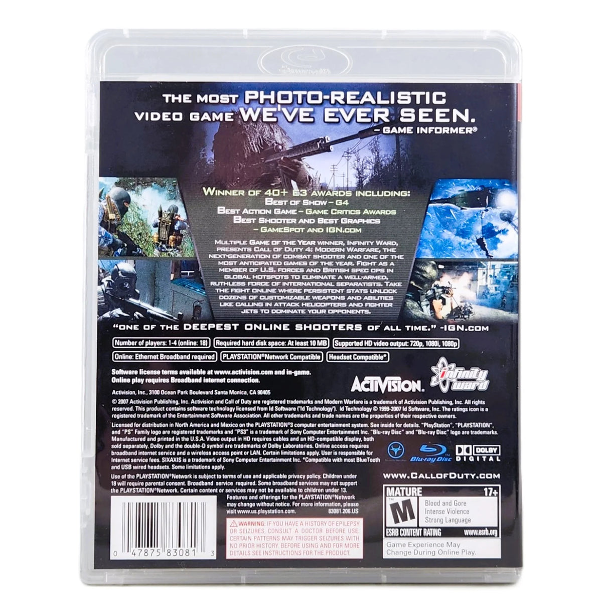 Buy Call of Duty 4: Modern Warfare – Activision Game on PS3| Retro Game ...