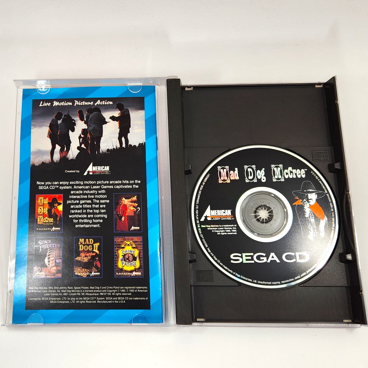 Mad Dog McCree Sega CD game for sale at Retro Game Fan| Retro Game Fan ...